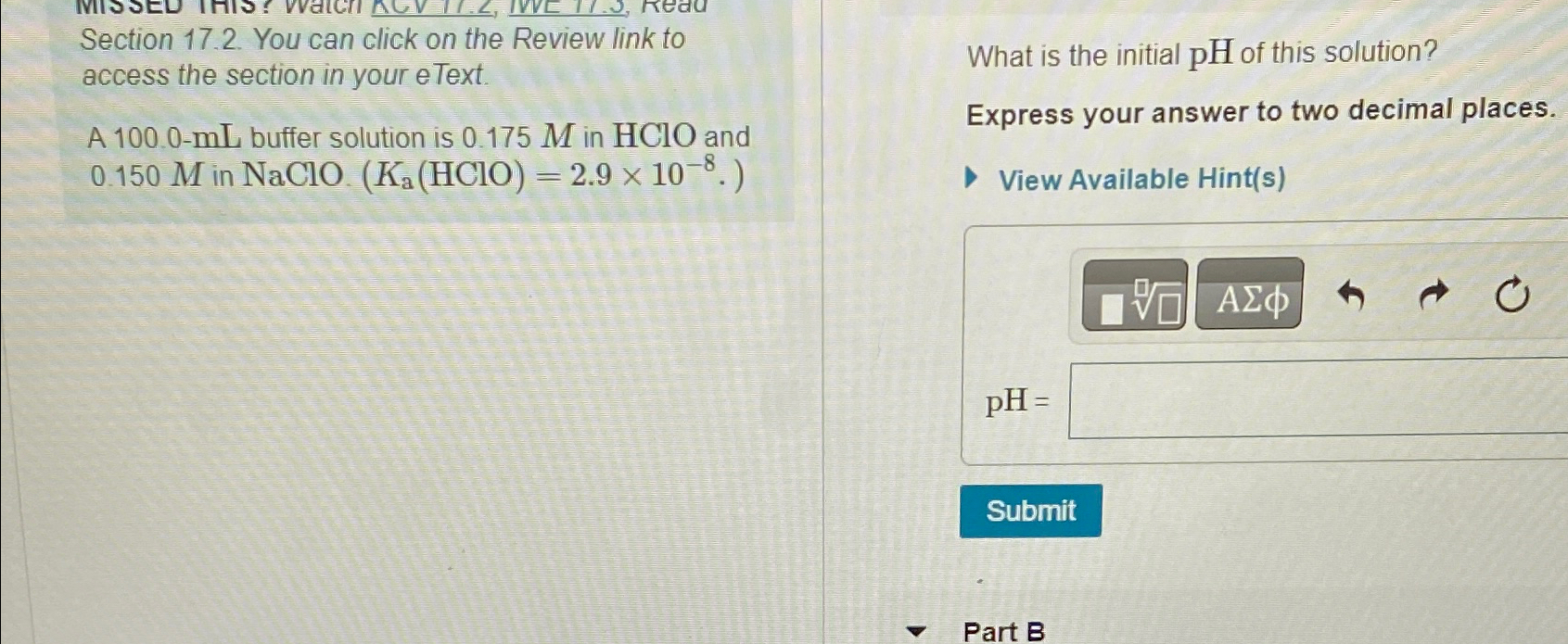 Solved Section 17.2. ﻿You can click on the Review link to | Chegg.com