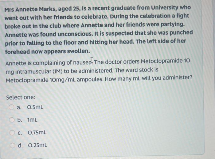 Solved Mrs Annette Marks, aged 25 , is a recent graduate | Chegg.com