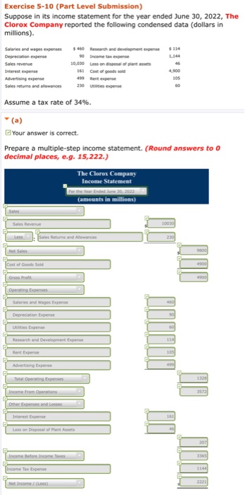 Solved Exercise 5-10 (Part Level Submission) Suppose in its | Chegg.com