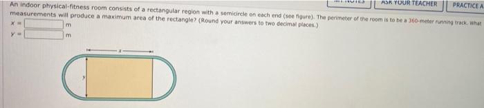 Solved ta ASK YOUR TEACHER PRACTICEA An indoor physical | Chegg.com