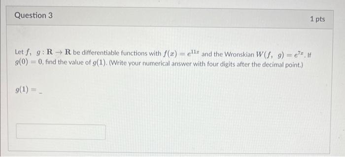 Solved Let f,g:R→R be differentiable functions with | Chegg.com