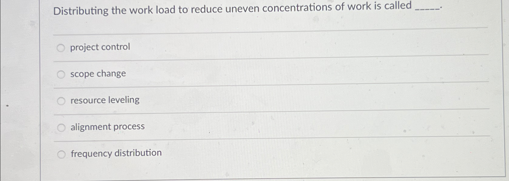 Solved Distributing the work load to reduce uneven | Chegg.com