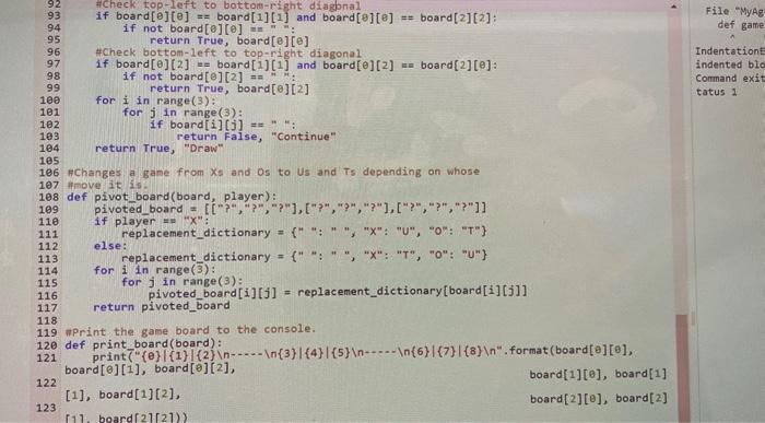 Solved 2 \#play tic-tac-toe. 3 \# HHow do you code an agent | Chegg.com