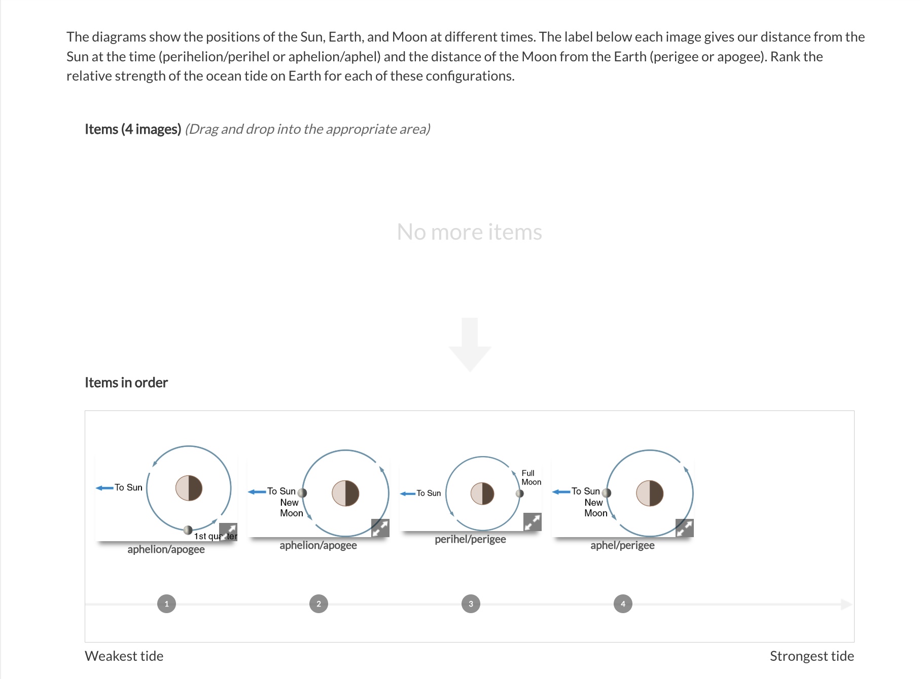 Solved The diagrams show the positions of the Sun, Earth, | Chegg.com