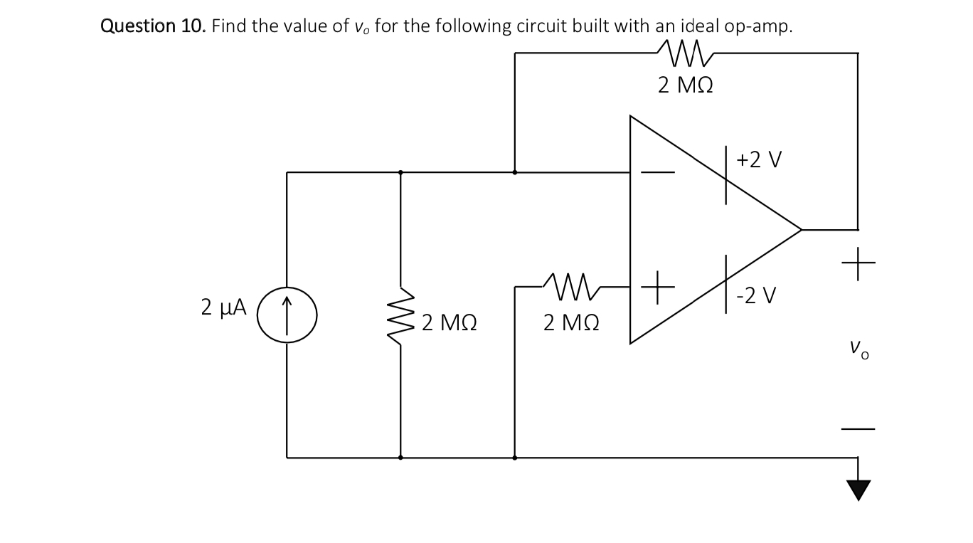 Solved Question 10. ﻿Find the value of vn ﻿for the following | Chegg.com