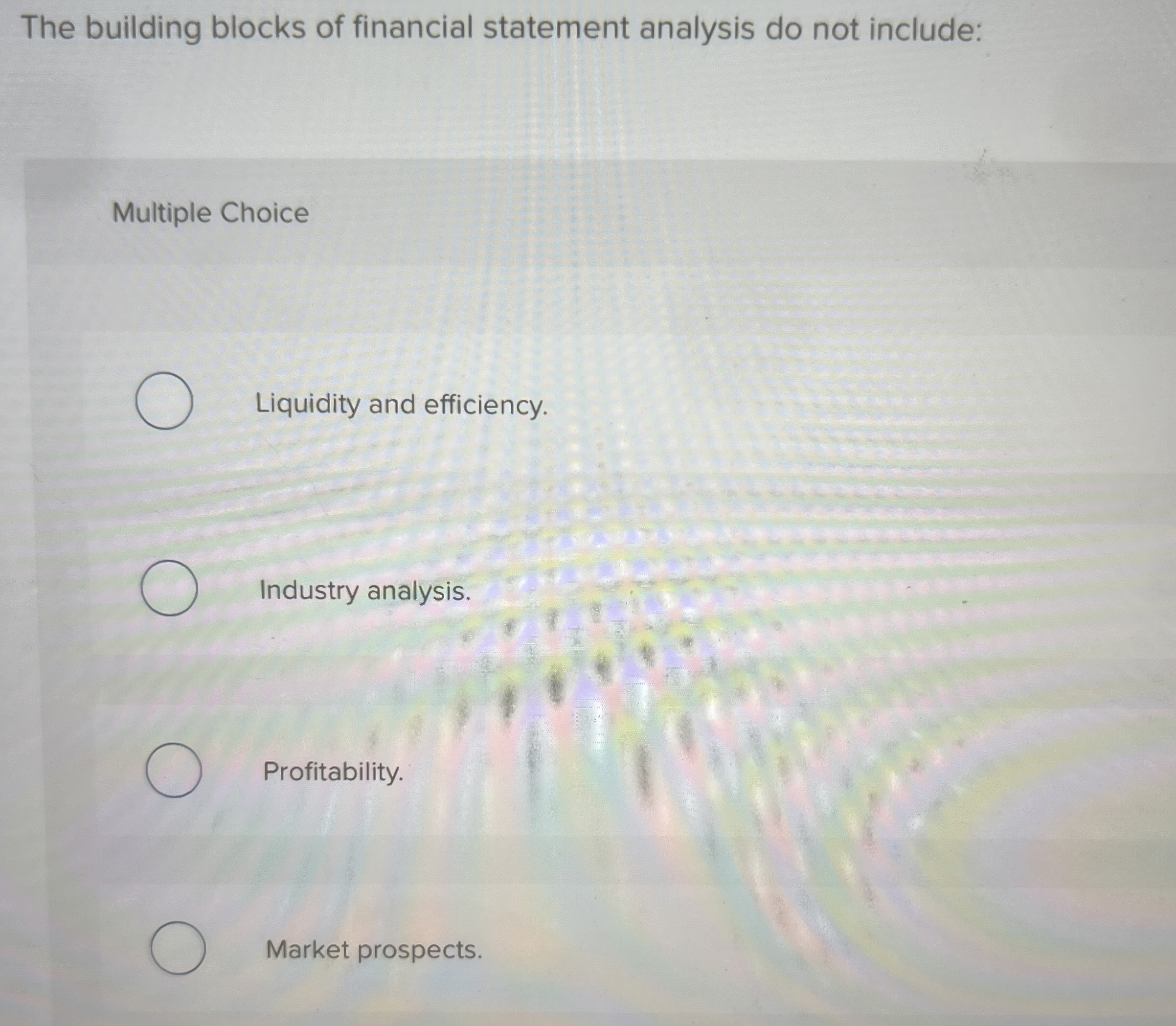 Solved The building blocks of financial statement analysis | Chegg.com
