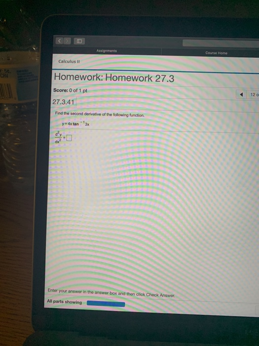 Solved Assignments Course Home Calculus II Homework: | Chegg.com