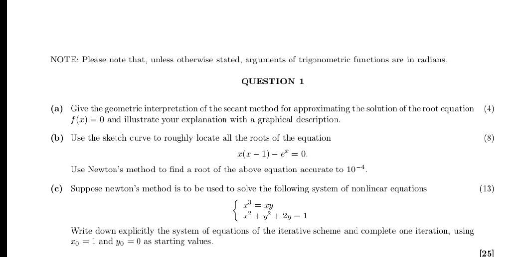 Solved Give the geometric interpretation of the secant | Chegg.com