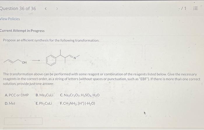 Solved current Attempt in Progress Propose an efficient | Chegg.com