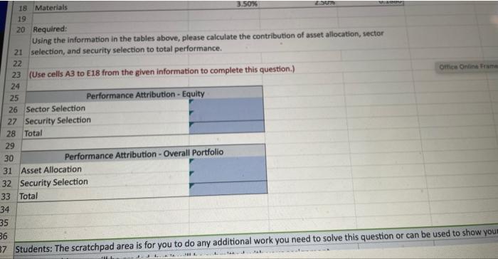 Solved Required: Using the information in the tables above, | Chegg.com