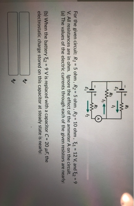 Solved For the given circuit: R1 = 5 ohm, R2 = 5 ohm, R3 = | Chegg.com