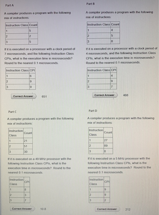 Solved Part A Part B A Compiler Produces A Program With The