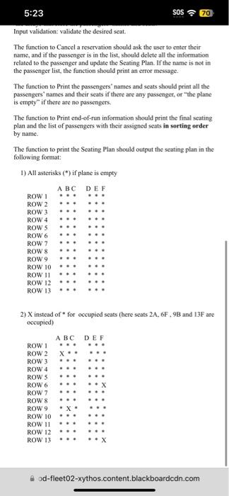 Solved CSCIII PROJECT 4 Airplane Seating Assignment PROGRAM: | Chegg.com