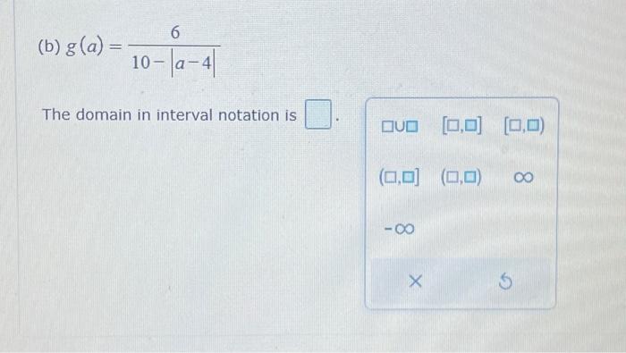 Solved Write the domain in interval notation. (a) | Chegg.com