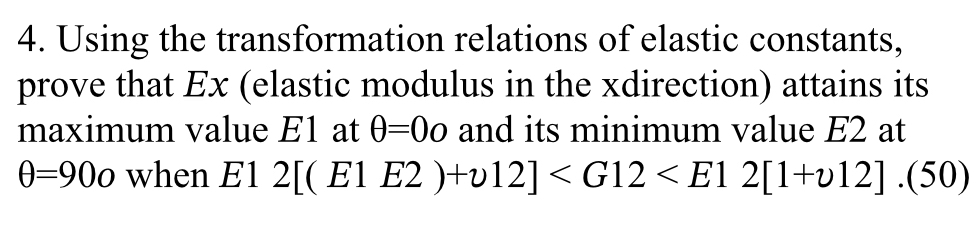 Solved [Composite Meterials] ﻿Using the transformation | Chegg.com