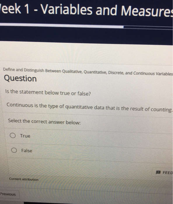 Solved eek 1 - Variables and Measure Define and Distinguish | Chegg.com
