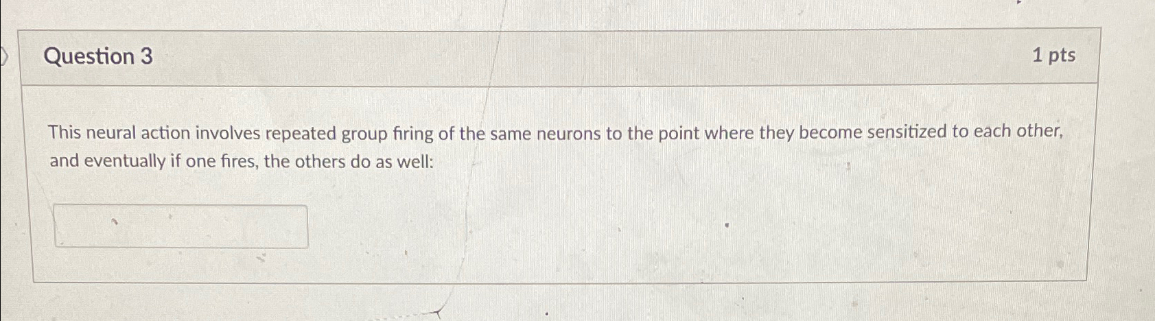 Solved Question 31ptsThis neural action involves repeated | Chegg.com