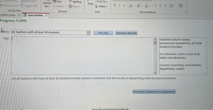Solved Expected column names: teacherLast, teacherfirst, As | Chegg.com