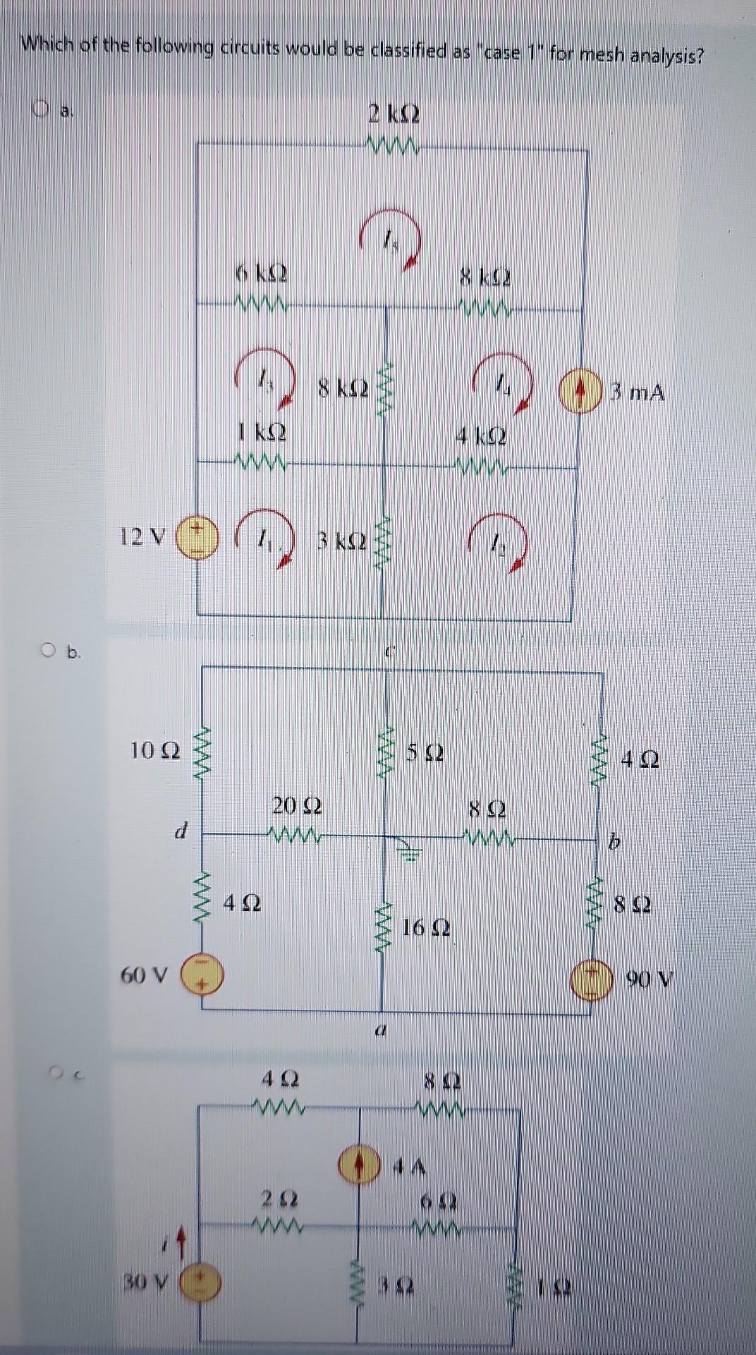 Solved Which of the following circuits a supernode to | Chegg.com