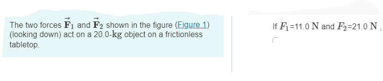 Solved The two forces vec(F)1 ﻿and vec(F)2 ﻿shown in the | Chegg.com
