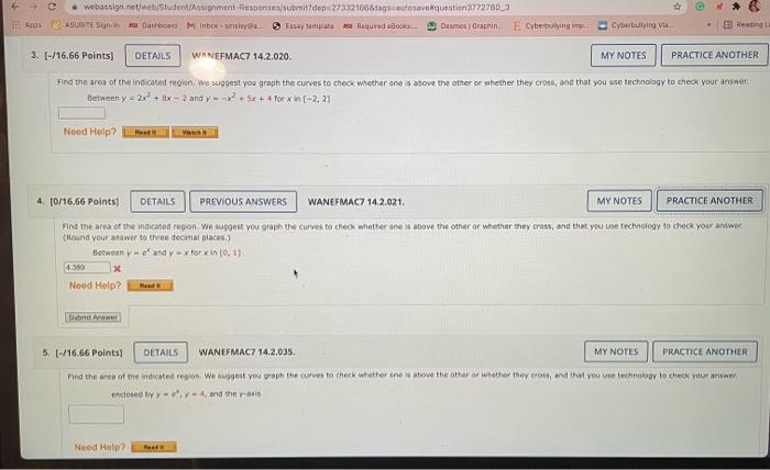 Solved webassign sowebstudeetAssignment Responses submit | Chegg.com