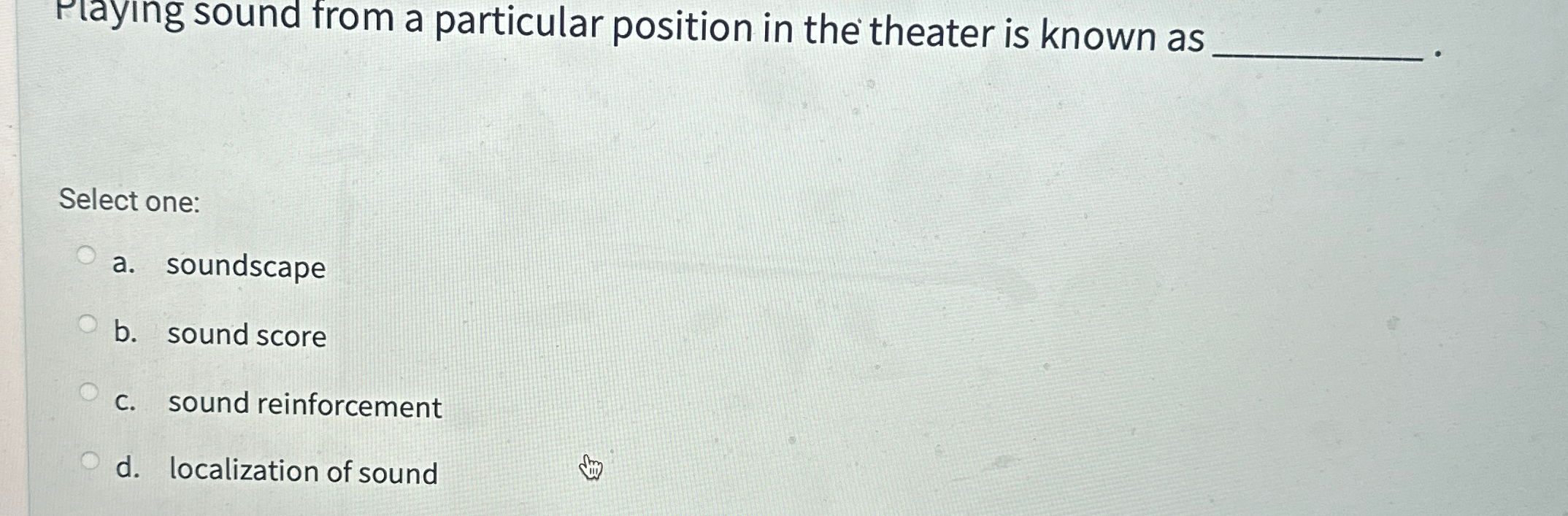 Solved laying sound from a particular position in the | Chegg.com