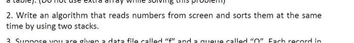 Solved 2. Write an algorithm that reads numbers from screen | Chegg.com