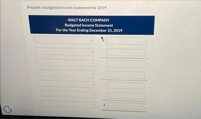 Solved Walt Bach Company has accumulated the following | Chegg.com