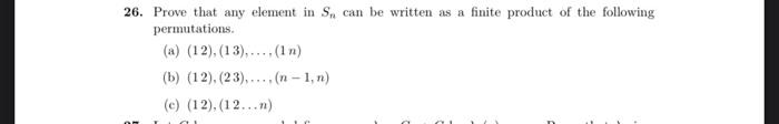 Solved 6. Find all of the subgroups in A4. What is the order | Chegg.com