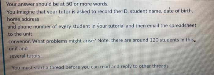 Solved Your answer should be at 50 or more words. You | Chegg.com
