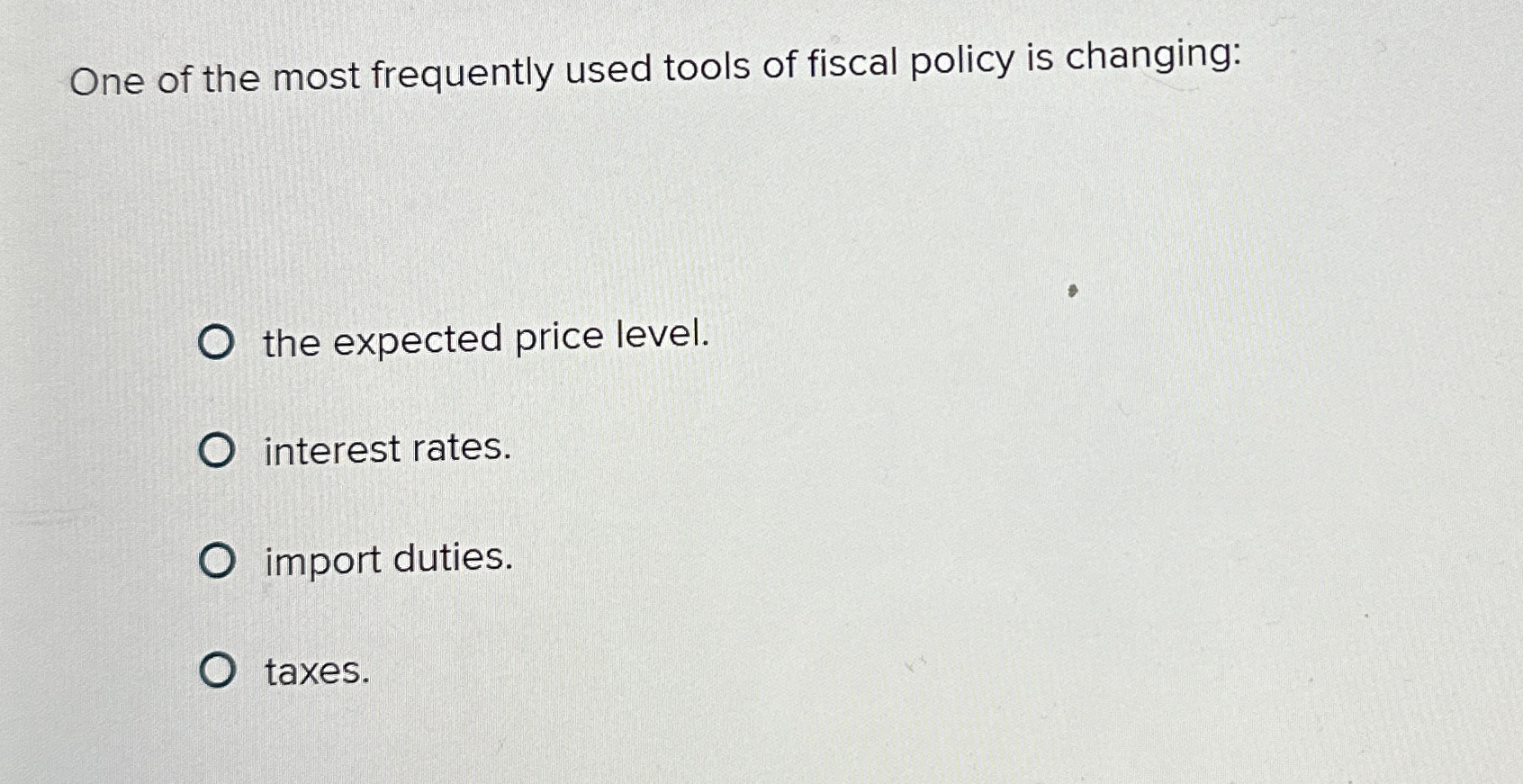 Solved One of the most frequently used tools of fiscal | Chegg.com