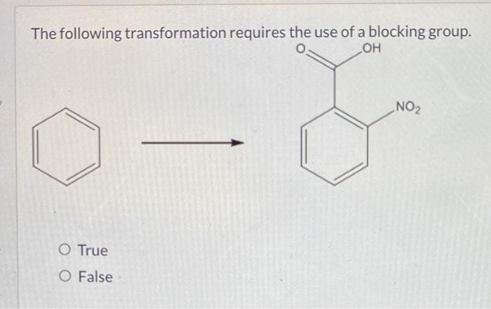 Solved The following transformation requires the use of a | Chegg.com