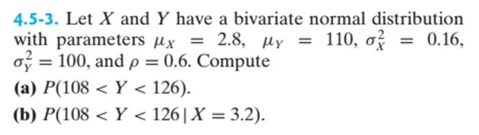 Solved Let X and Y have a bivariate normal distribution with | Chegg.com