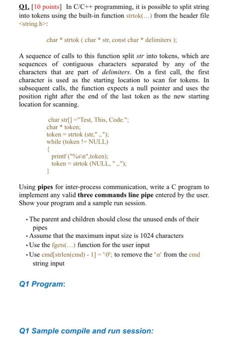 Solved Q1. [10 points] In C/C++ programming, it is possible | Chegg.com