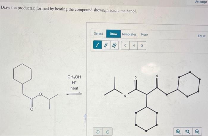 Draw The Products Formed By Heating The Following Compound In Acidic ...