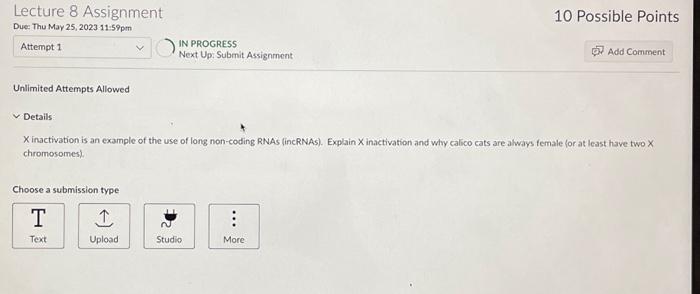 Solved Details X inactivation is an example of the use of | Chegg.com