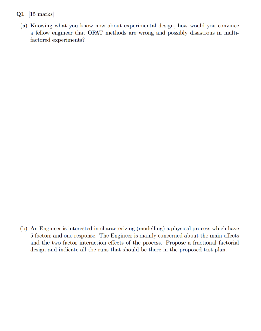 Solved Q1. [15 marks] (a) Knowing what you know now about | Chegg.com