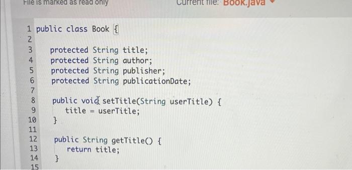 Solved Given maind and a base Book class, define a derived | Chegg.com