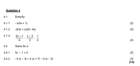 Solved 42x+1−2x+2−41 Solve for x : | Chegg.com