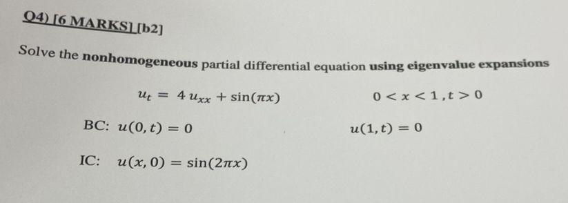 Solve the nonhomogeneous partial differential | Chegg.com