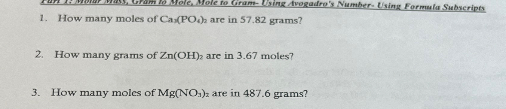 Solved How many moles of Ca3(PO4)2 ﻿are in 57.82 ﻿grams?How | Chegg.com