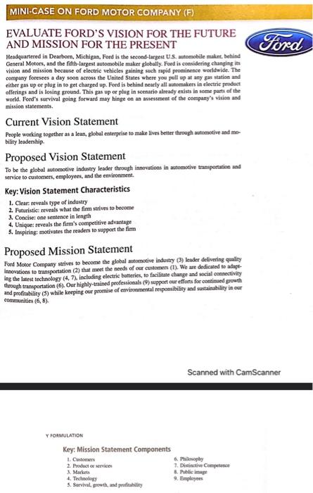 Solved In what three ways is Ford’s proposed vision | Chegg.com