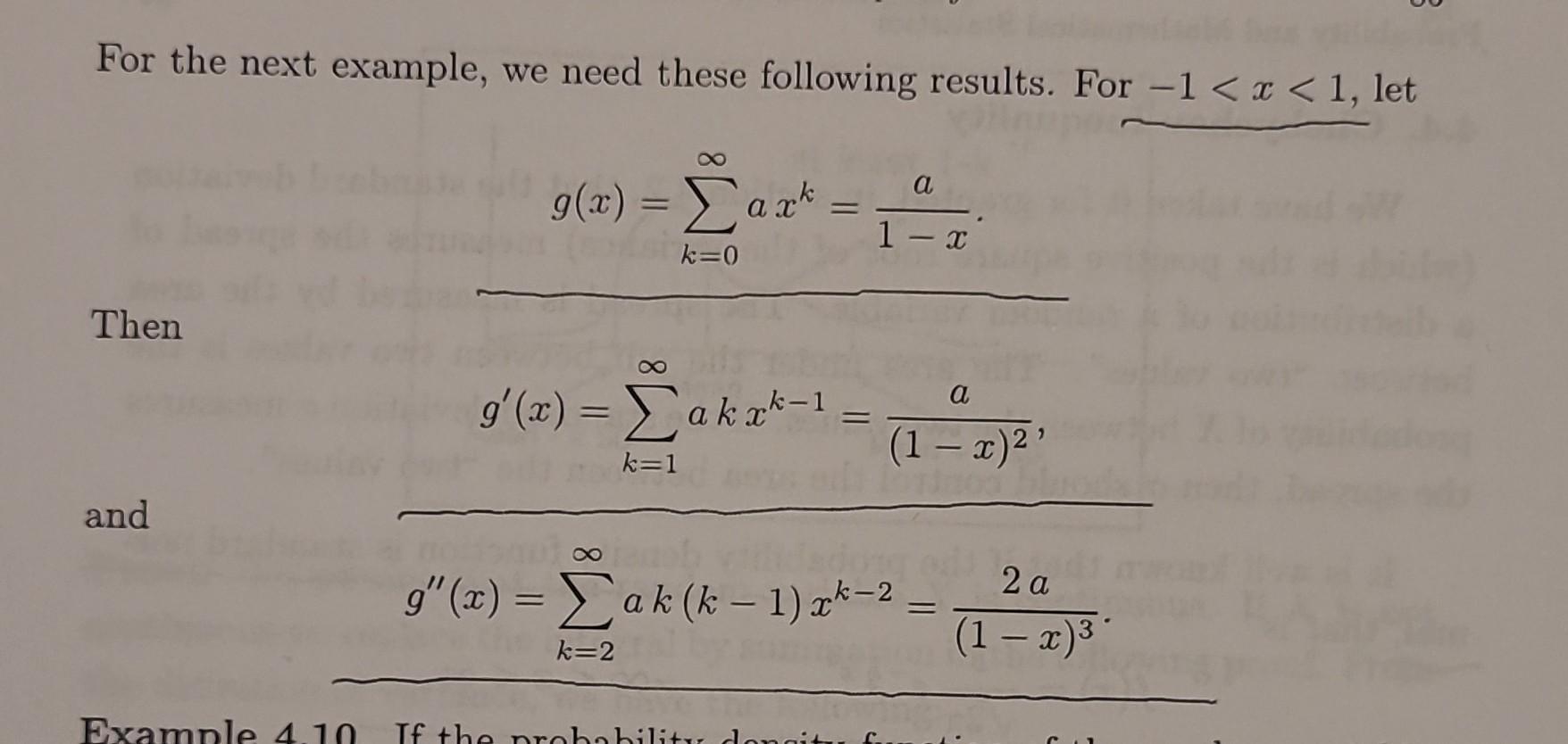 Solved For the next example, we need these following | Chegg.com