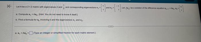 Solved Use The Factorization A Pdp−1 To Compute Ak Where K