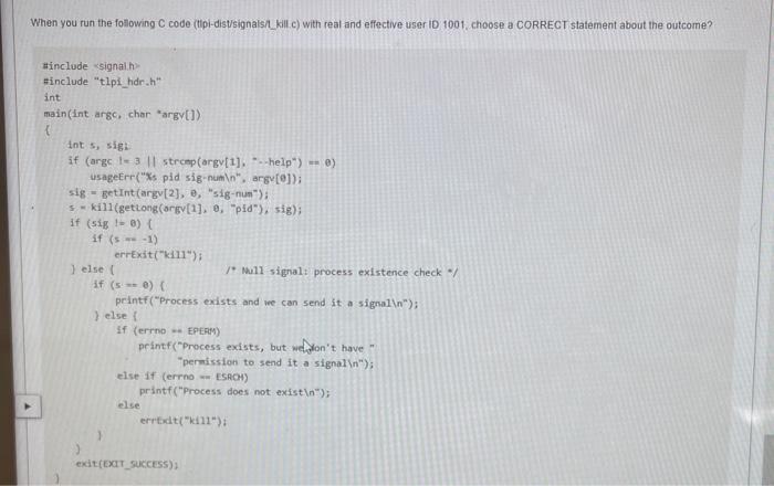 Solved When you run the following C code (tipi-distsignaish | Chegg.com