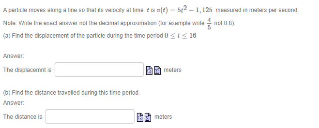 Solved A particle moves along a line so that its velocity at | Chegg.com