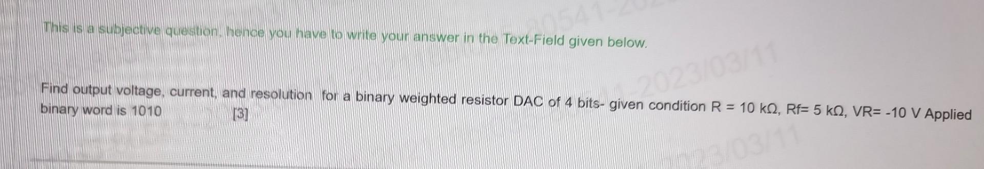 Solved This is a subjective question. hence jou have to | Chegg.com