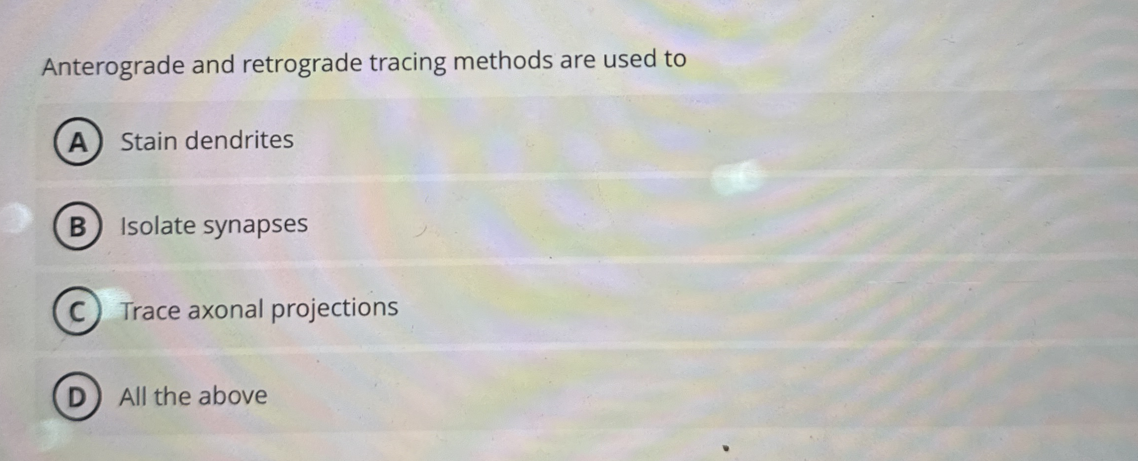 Solved Anterograde and retrograde tracing methods are used | Chegg.com