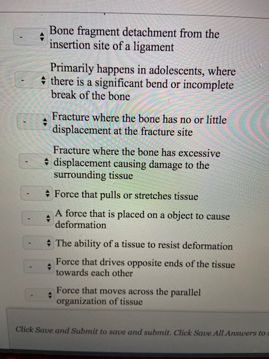 Solved Bone fragment detachment from the insertion site of a | Chegg.com
