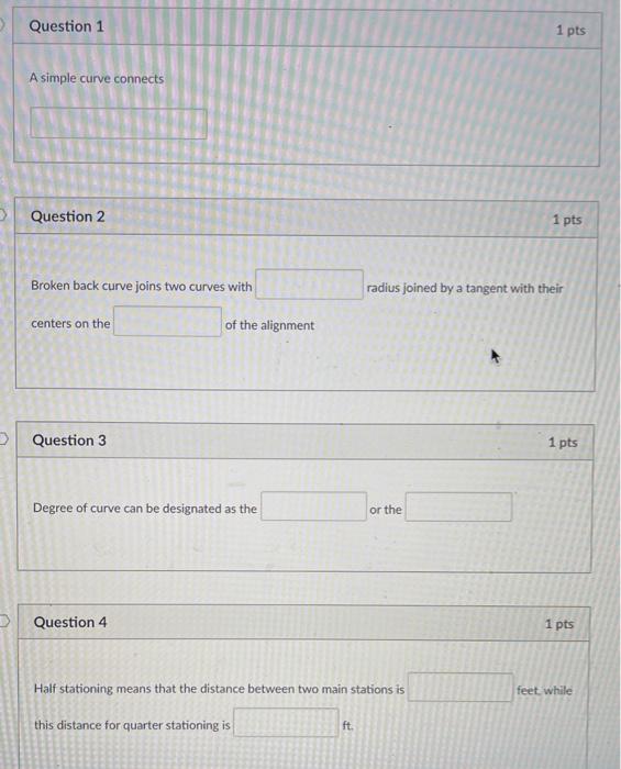 Solved > Question 1 1 pts A simple curve connects > Question | Chegg.com